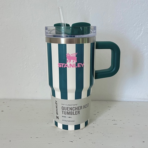 Stanley | Dining | Stanley Tumbler Oasis Stripe Emerald Cabana Gloss ...
